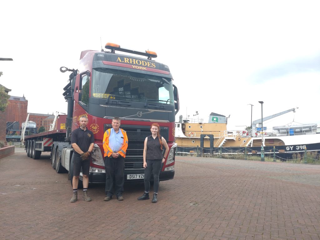 Works progress on Ross Tiger deck | NELC