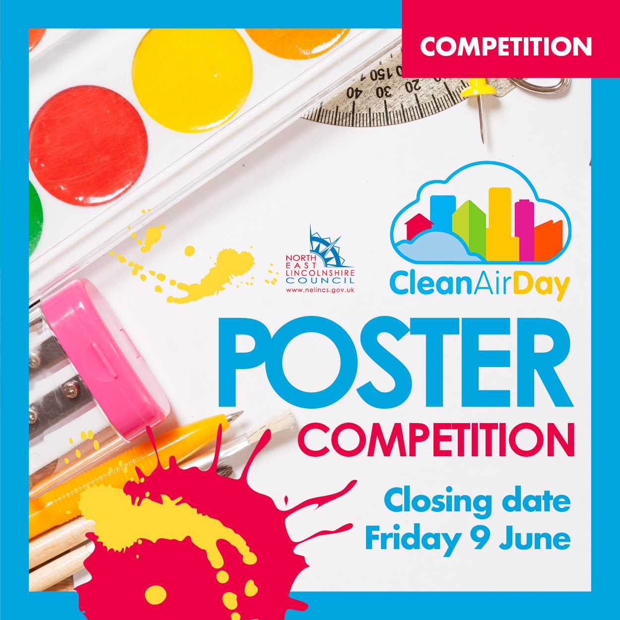 Pens and paints at the ready - it’s the Clean Air Day poster ...