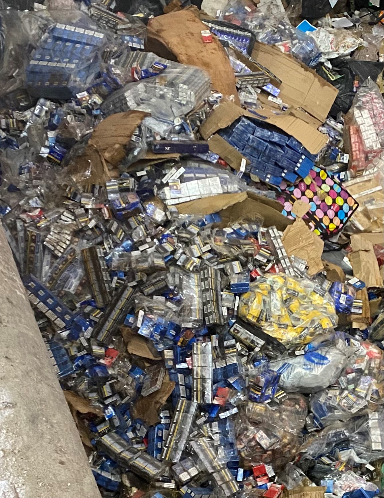 More than half a tonne of seized illicit cigarettes and tobacco ...
