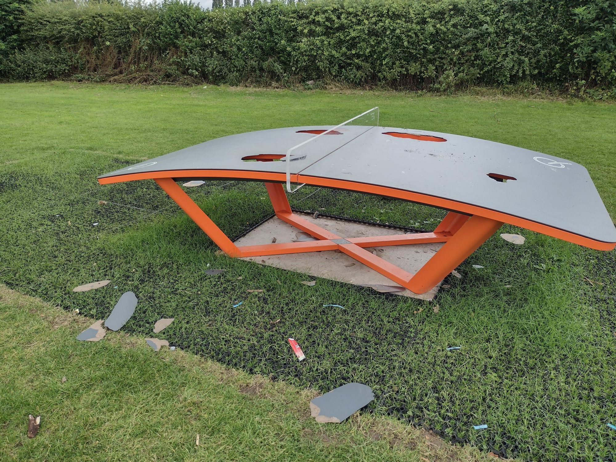 Brand new play equipment damaged beyond repair within hours of ...
