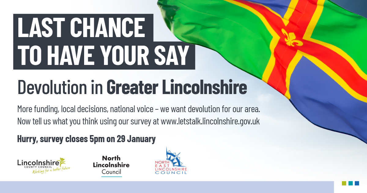 Time is running out to have your say on Greater Lincolnshire Devolution | NELC