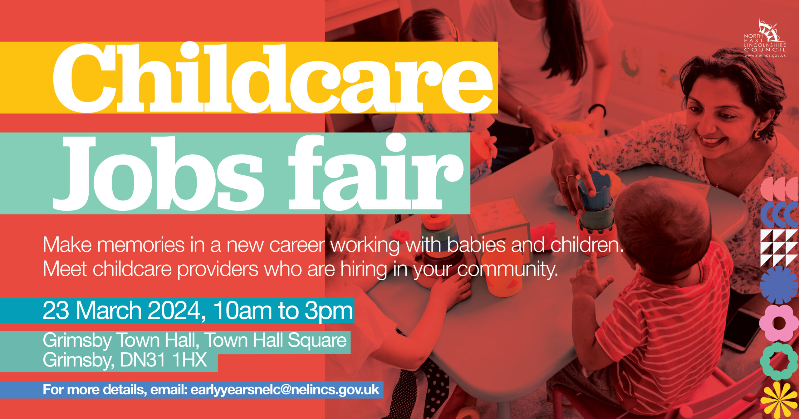 Find a new career working with children at the Childcare Jobs Fair | NELC