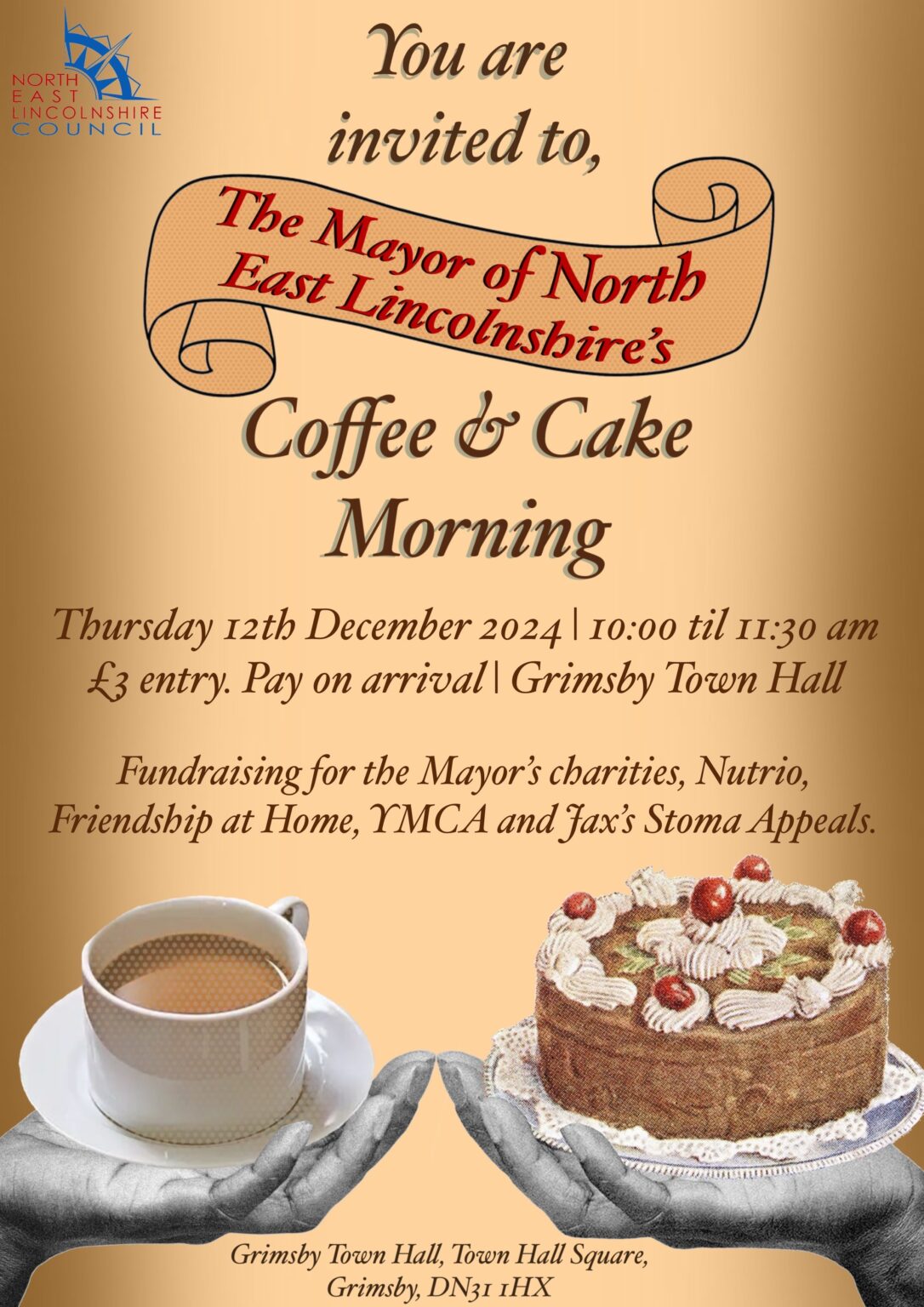 Join the Mayor for charity Coffee & Cake Morning | NELC