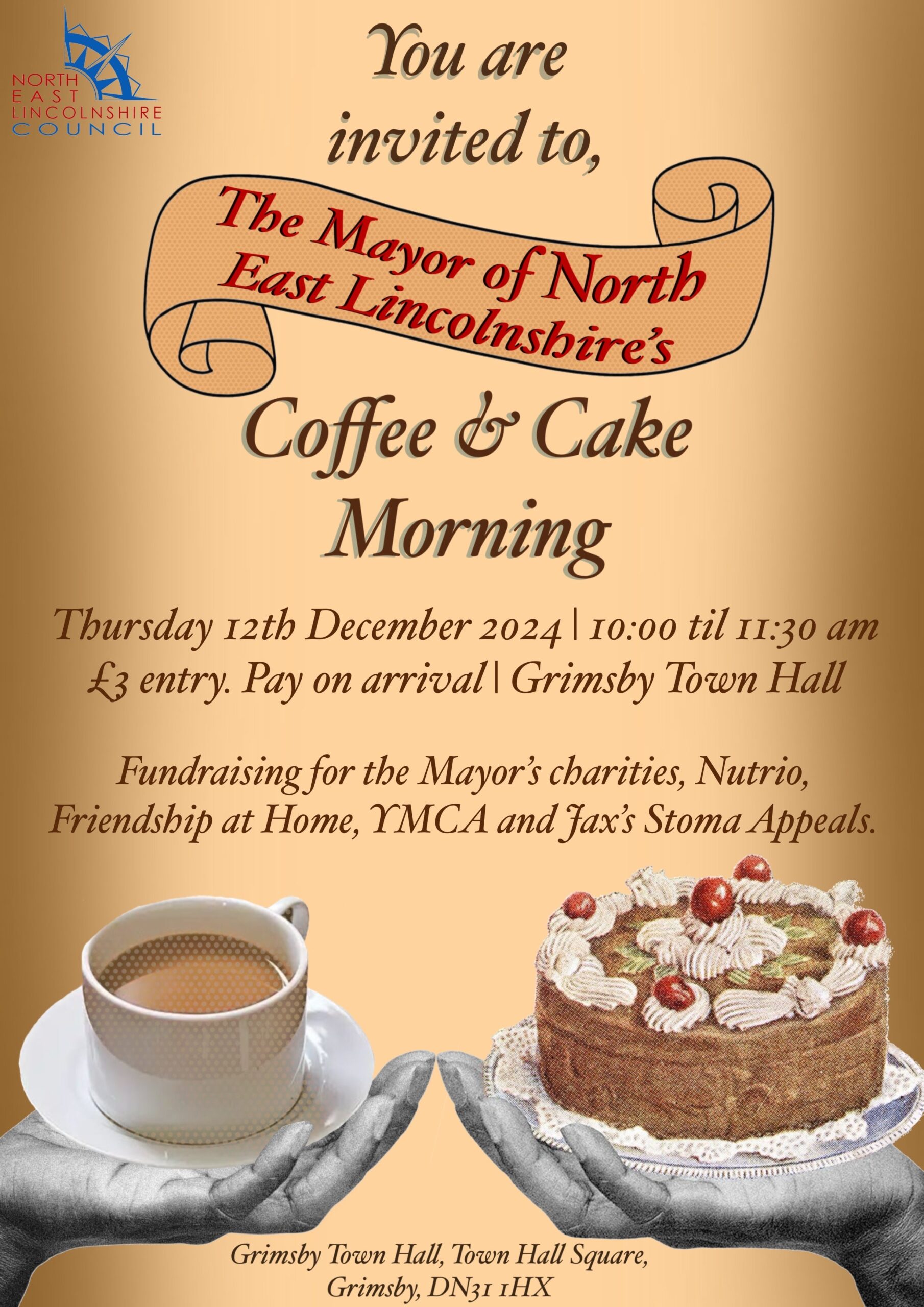 Join the Mayor for charity Coffee & Cake Morning | NELC