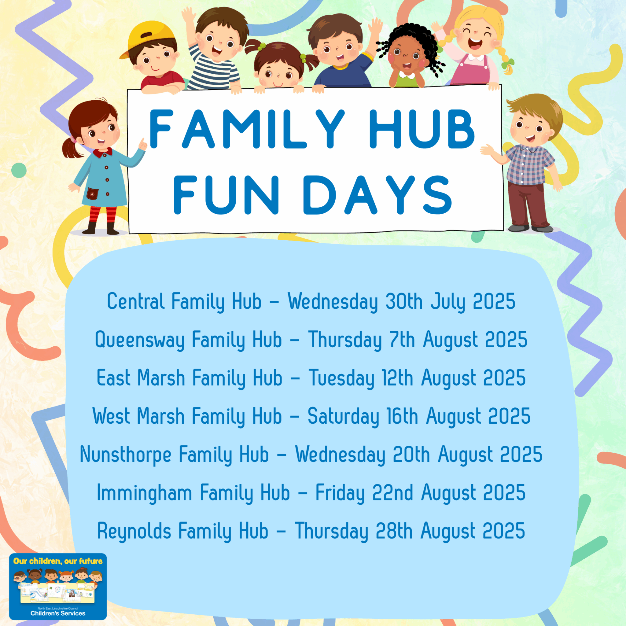The Family Hub summer fun days are back! | NELC